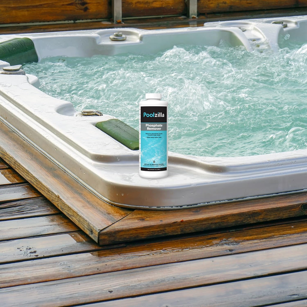 Poolzilla 1 Quart Bottle of Phosphate Remover, Effectively Works to Ke ...